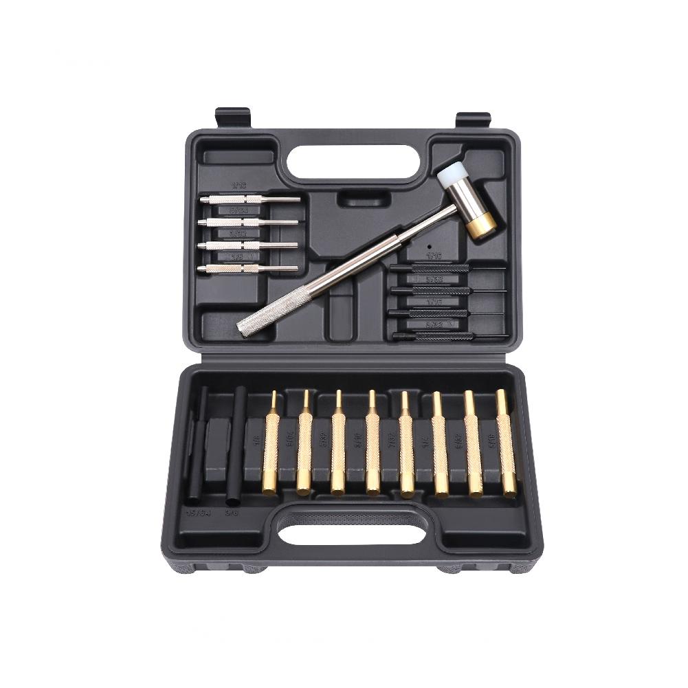 19Pc Hammer & Punch Set Brass / Roll Pin Punch Gun Builder Gunsmith Ma ...